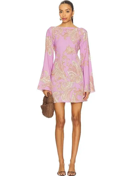Hemant & Nandita Short Dress - Lilac