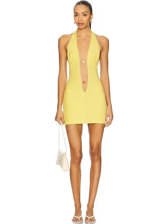 BUCI Shell Halter Dress - Butter