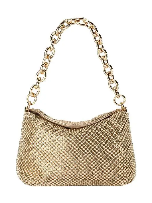 OLGA BERG Skylar Ball Mesh Bag - Gold