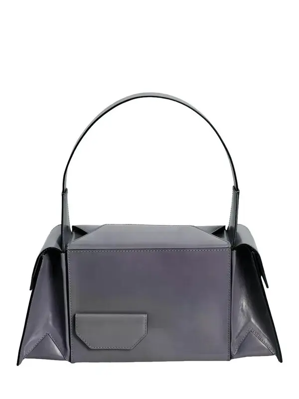 MERRYL TIELMAN Barbara Leather Shoulder Bag - Purple