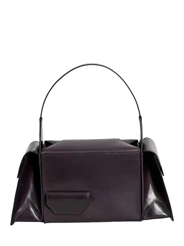 MERRYL TIELMAN Barbara Leather Shoulder Bag - Purple