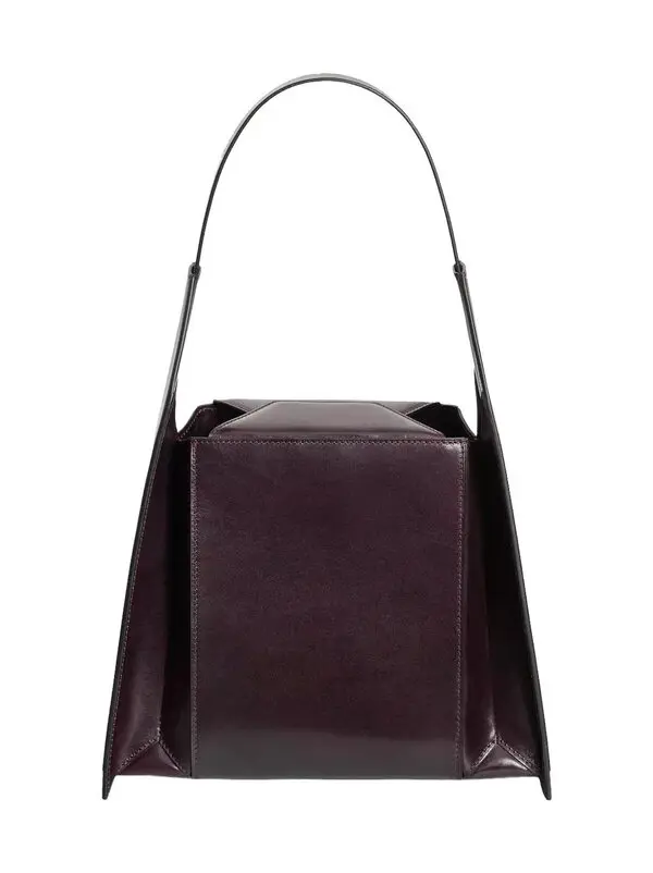 MERRYL TIELMAN Angelo Leather Tote Bag - Purple
