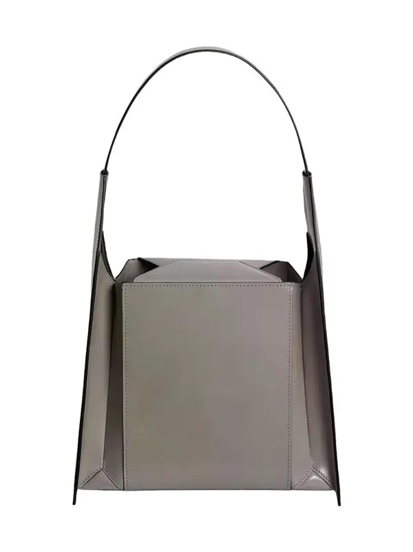 MERRYL TIELMAN Angelo Leather Tote Bag - Grey