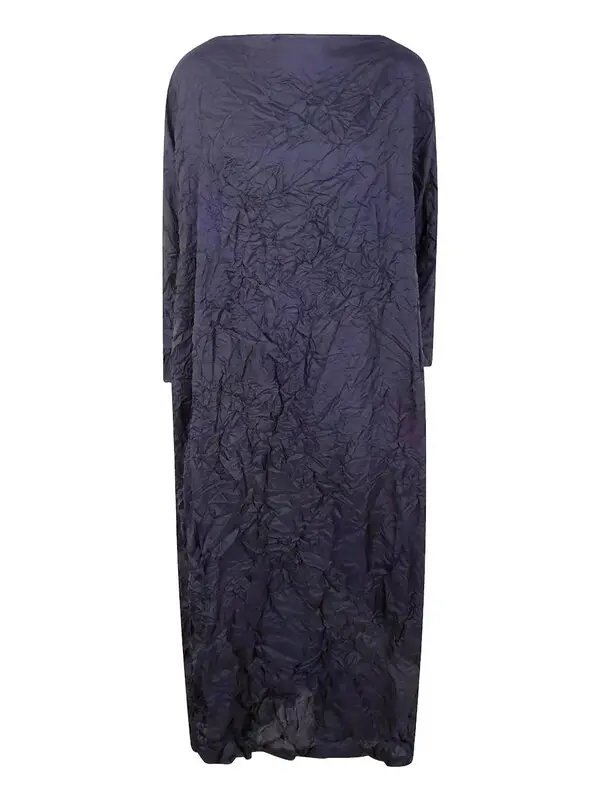 DANIELA GREGIS Textured Silk Dress - Blue