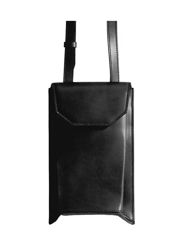 MERRYL TIELMAN Joost Leather Cross Body Bag - Black