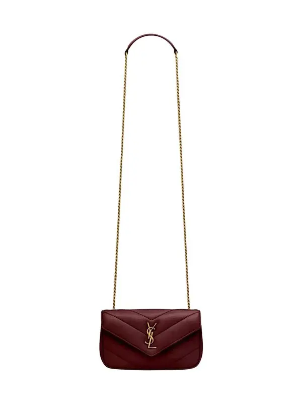 Saint Laurent Mini Loulou Shoulder Bag - Red