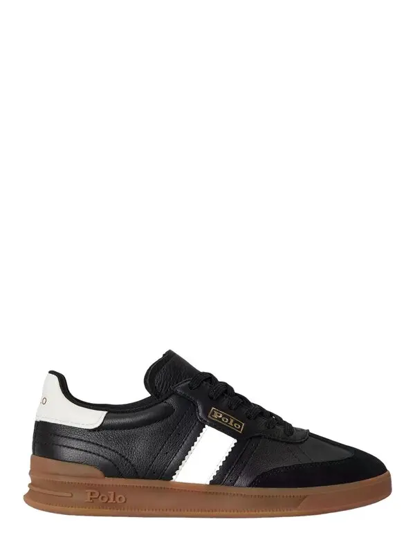 Polo Ralph Lauren Heritage Aera Suede Sneakers - Black