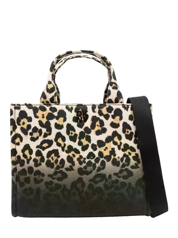 Dkny Leopard-print Tote Bag - Black
