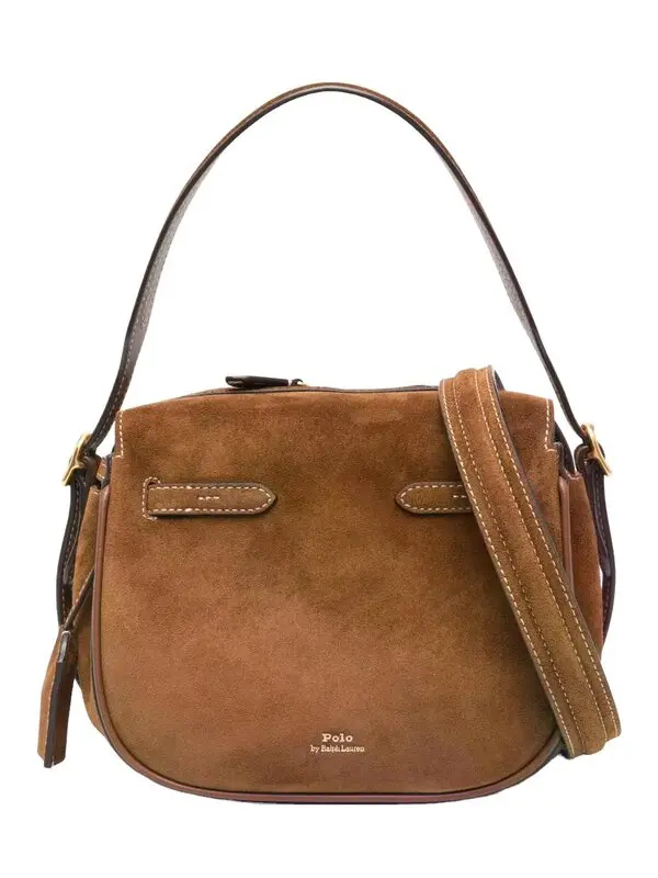 Polo Ralph Lauren Suede Shoulder Bag - Brown