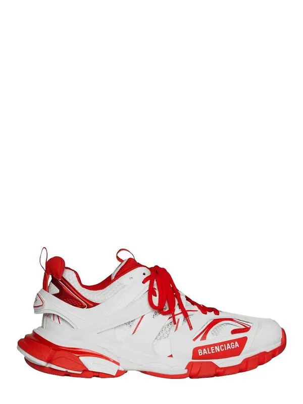 Balenciaga Trackin Sneakers - Red/white