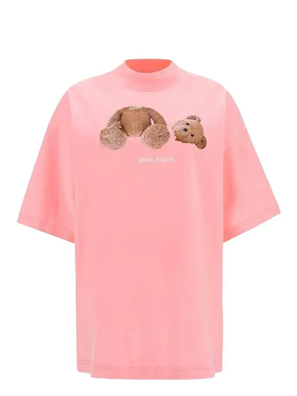 Palm Angels Teddy Print T-shirt - Pink