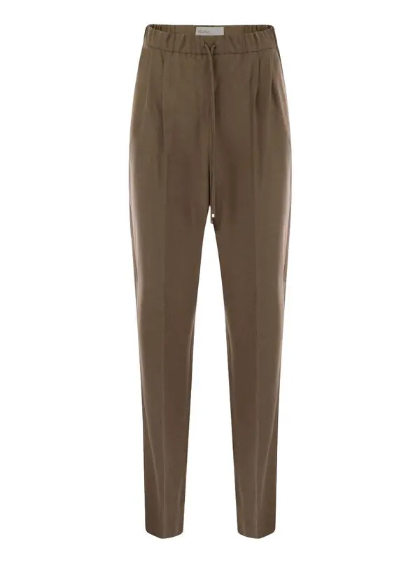 Max Mara Gatti Cashmere Drawstring Trousers - Brown