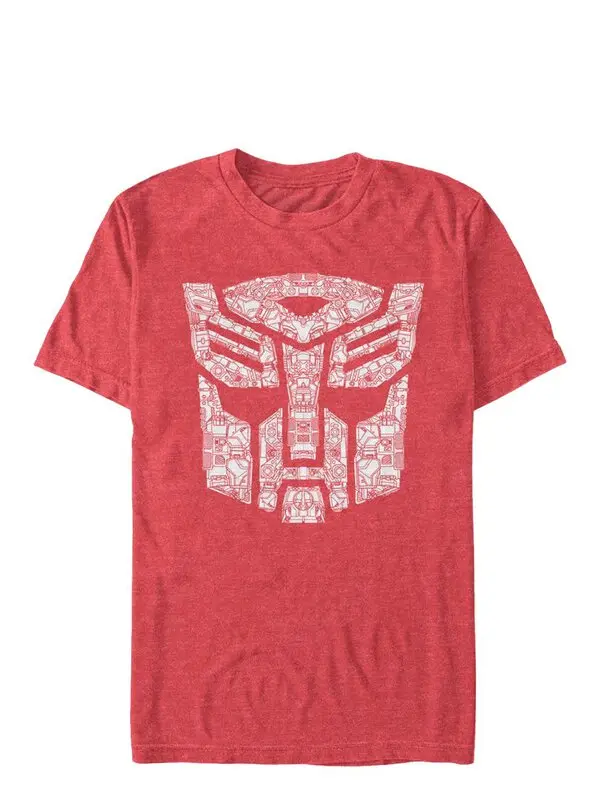 TRANSFORMERS Autobot Parts Logo Graphic T-shirt - Red Heather