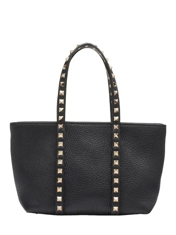 Valentino Garavani Mini Rockstud Leather Tote - Nero