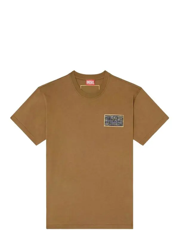 DIESEL® T-norm-t3 Graphic-print T-shirt - Brown