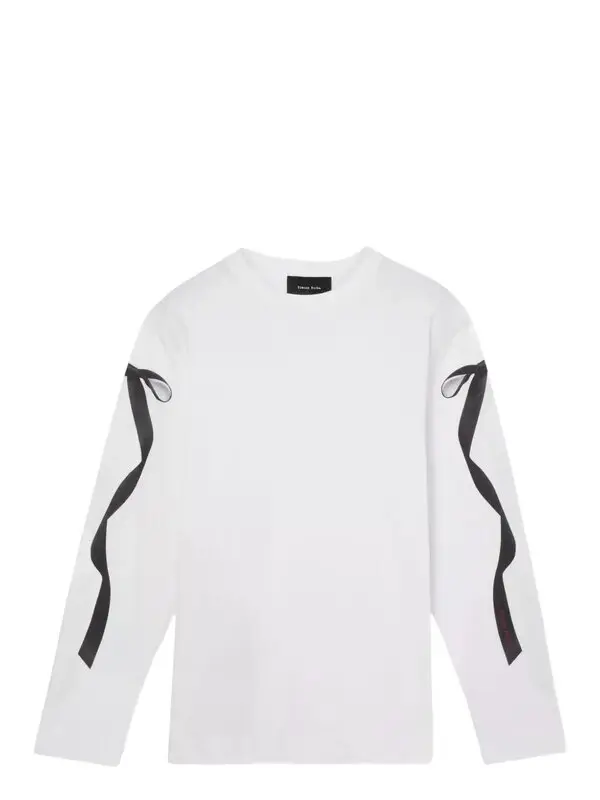Simone Rocha Bow-print T-shirt - White