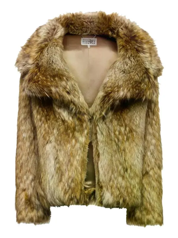 MAISON MARGIELA Faux-fur Jacket - Brown