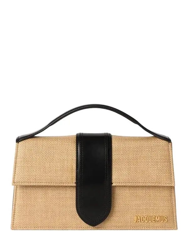 Jacquemus Le Grand Bambino Raffia Bag - Beige