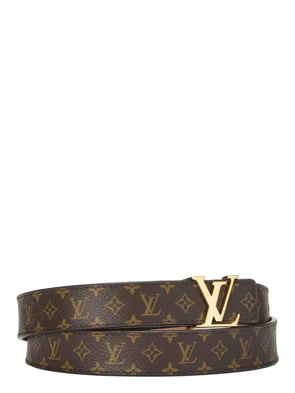 LOUIS VUITTON Monogram Initiales Ceinture 85 - Brown