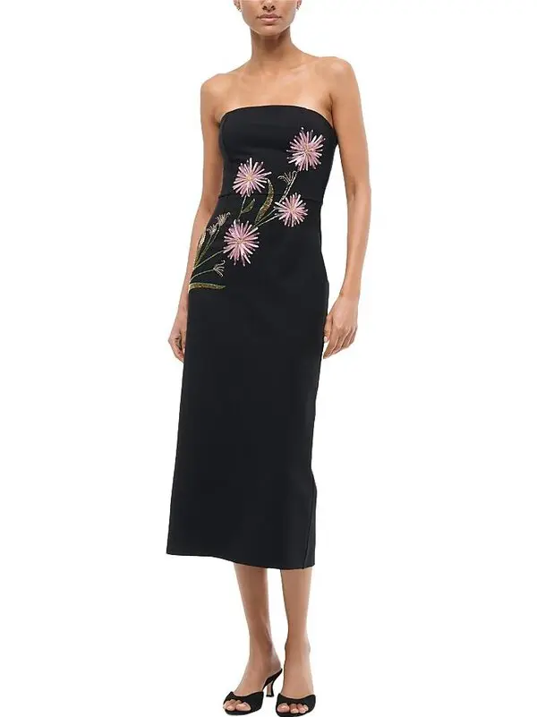 Staud Brooke Embellished Dress - Dahlia Day
