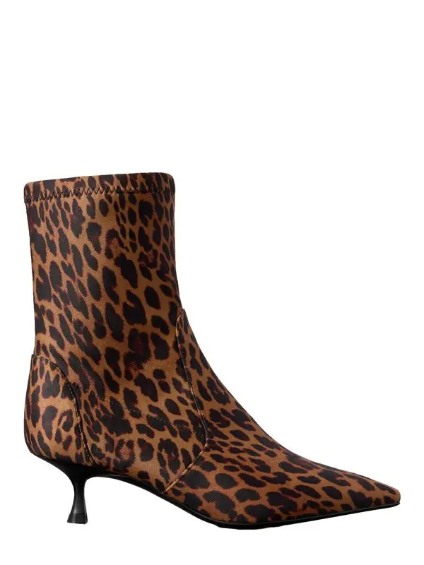 STUART WEITZMAN Naomi Leopard-print Ankle Boots - Animal Print