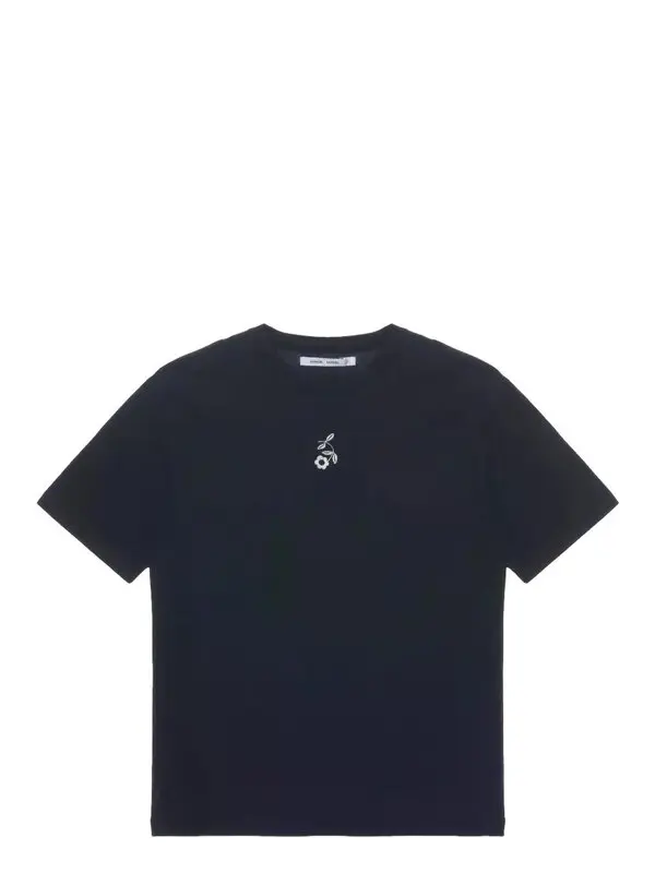 SAMSOE SAMSOE Floral-print T-shirt - Black