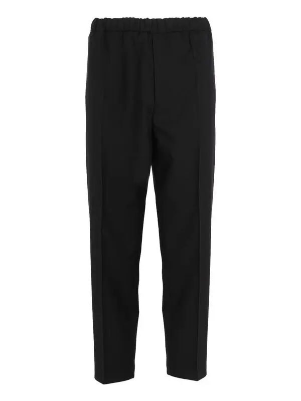 JIL SANDER Gabardine Trousers - Blue