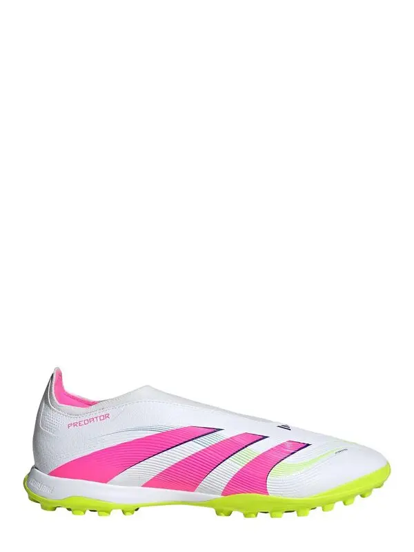 Adidas Predator League Laceless Turf Sneakers - Cloud White/lucid Pink/lucid Lemon