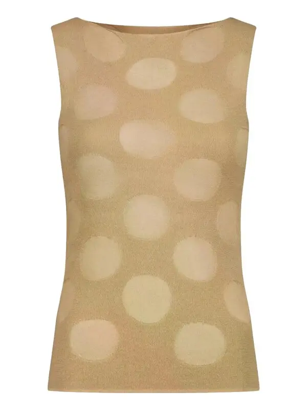 Paloma Wool Rory Patterned Sleeveless Top - Neutrals