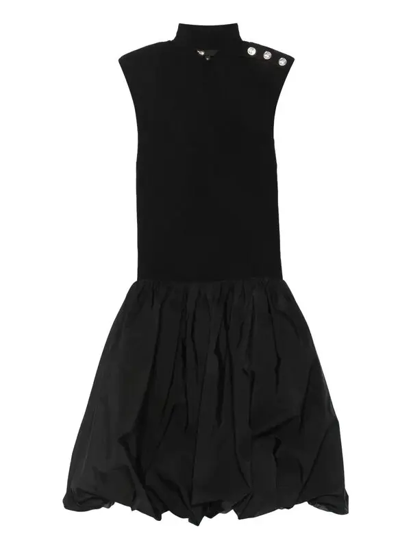 Maje Sleeveless Puffball Dress - Black