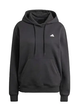 Adidas Essentials Small Logo Hoodie - Black
