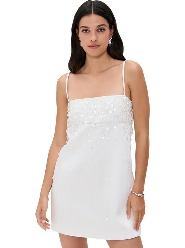 Retrofete Cornelia Embellished Mini Dress - White
