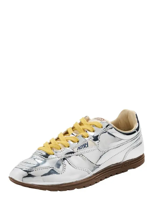 AUTRY Windspin Low Sneakers - Mirror/nyl Silv/ivory