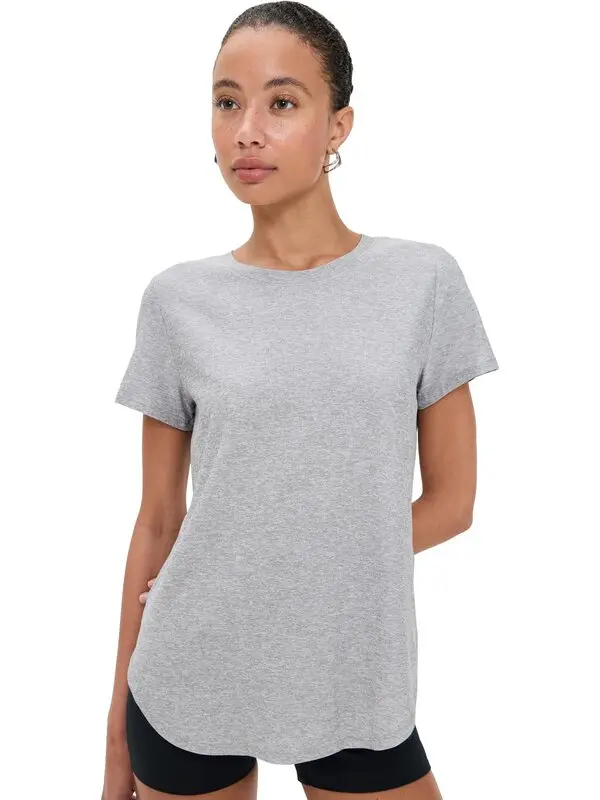 Beyond Yoga Featherweight Tee - Silver Mist