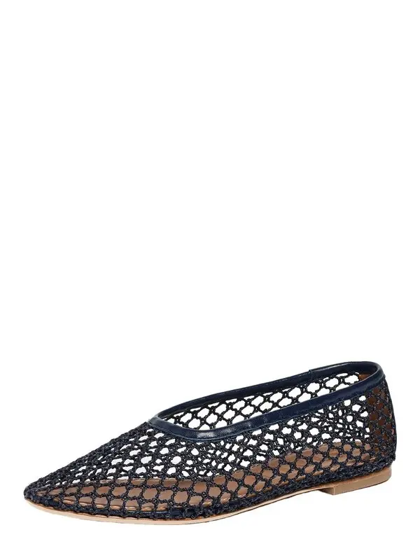 Staud Alba Ballet Flats - Navy