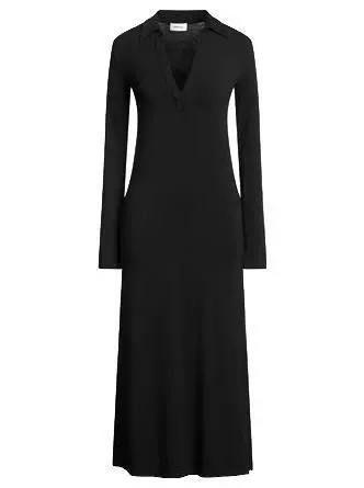OTTOD'AME Midi Flared Dress - Black