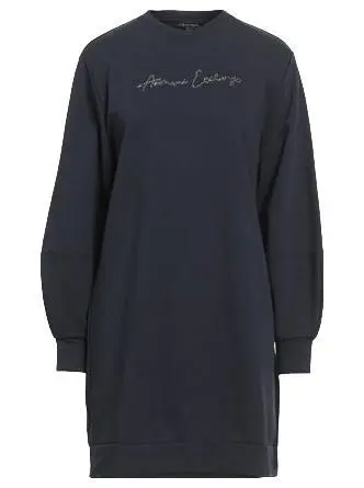 Armani Exchange Cotton Blend Mini T-shirt Dress - Navy