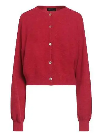 ANGELA MELE MILANO Knitted Cardigan - Red