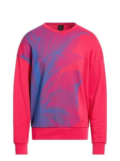 Armani Exchange Tie-dyed Fleece Sweatshirt - Magenta