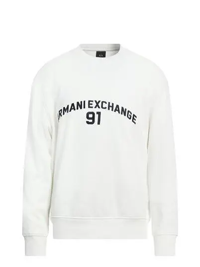 Armani Exchange Cotton-elastane Sweatshirt - White