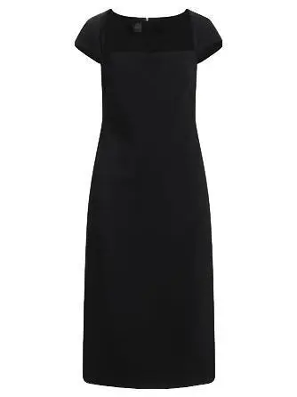 Pinko Midi Dress In Viscose, Polyamide, And Elastane - Black