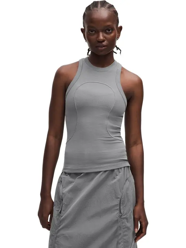 Lululemon Ribbed Modal Tank Top - Asphalt Grey