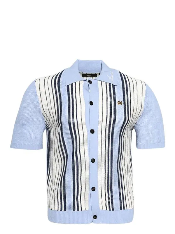 Amiri Script Stripe Shirt Ashley - Blue