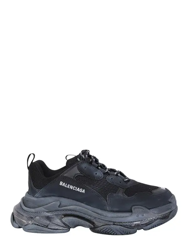 Balenciaga Triple S Clear Sole Sneakers - Black