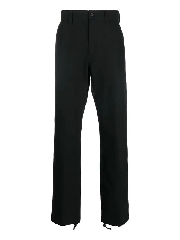 Alexander McQueen Organic Cotton Drawstring Trousers - Black