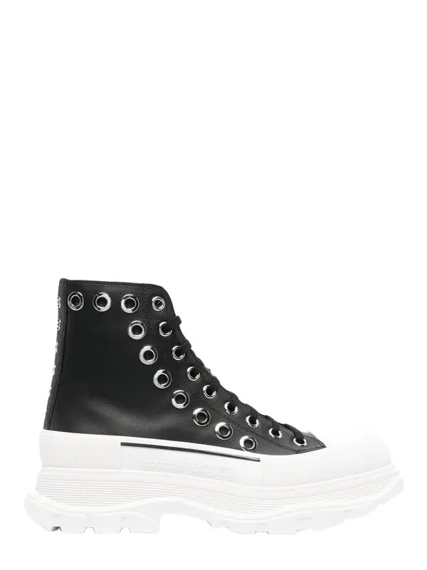 Alexander McQueen Tread Slick Ankle Boots - Black