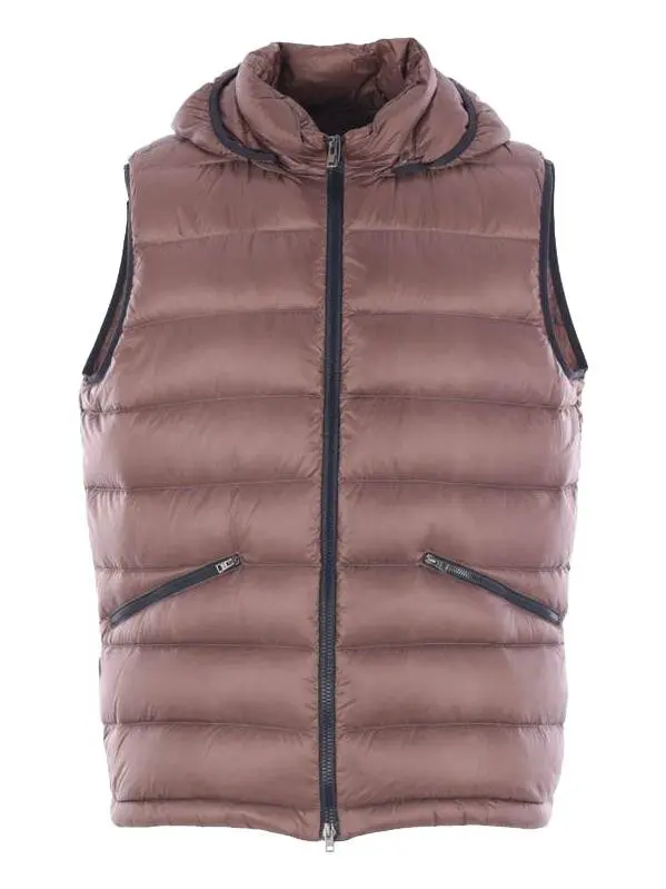 Herno Sleeveless Down Jacket - Brown