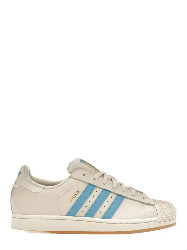 Adidas Superstar Lionel Messi Argentina Sneakers - Cream White/semi Blue Burst/gold Metallic