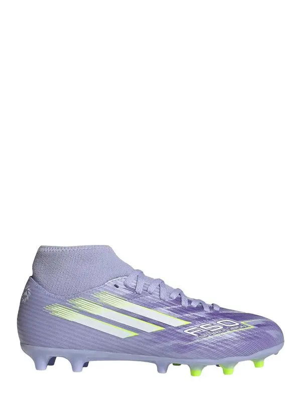 Adidas F50 Club Midcut Fg/ag Sparkfusion Radiant Blaze Pack - Violet Tone/lucid Lemon/purple Rush