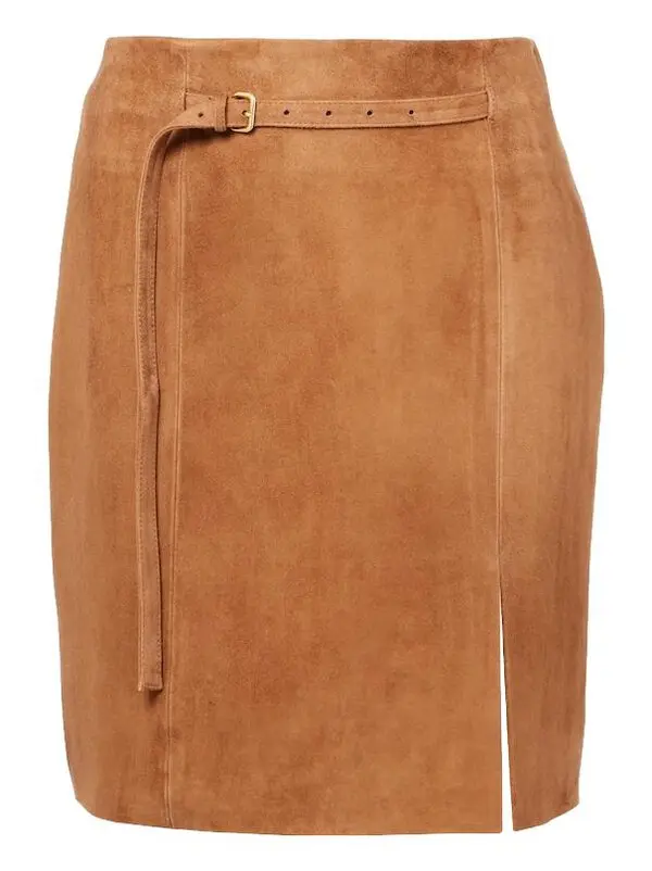 Vince Suede Miniskirt - Brown